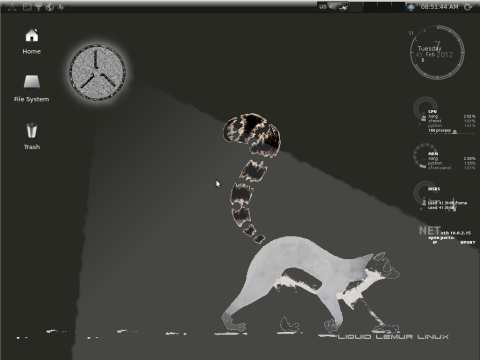 パソコンユーザのつぶやき: 誰も知らないシリーズ Liquid Lemur Linux